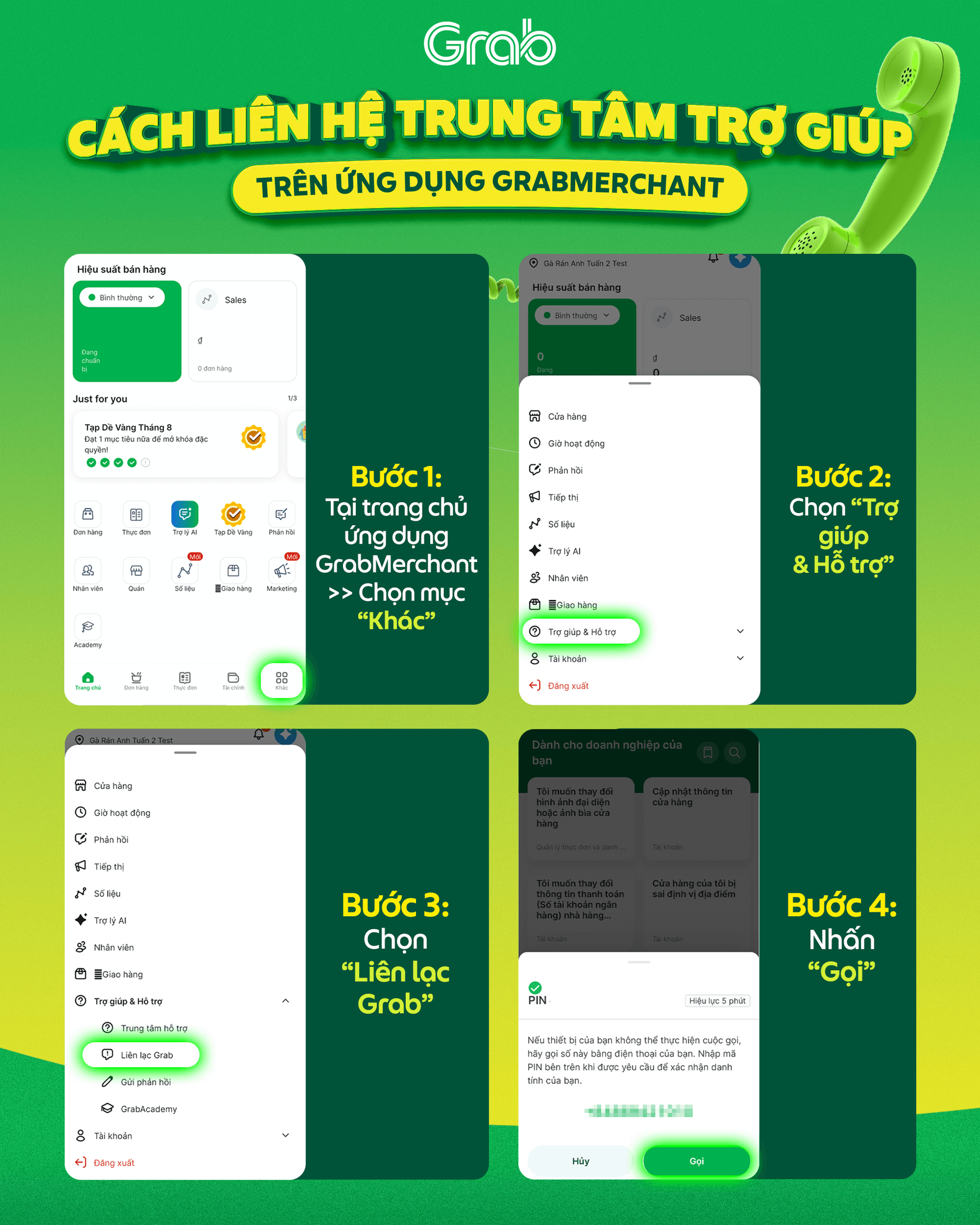 GrabMerchant Website