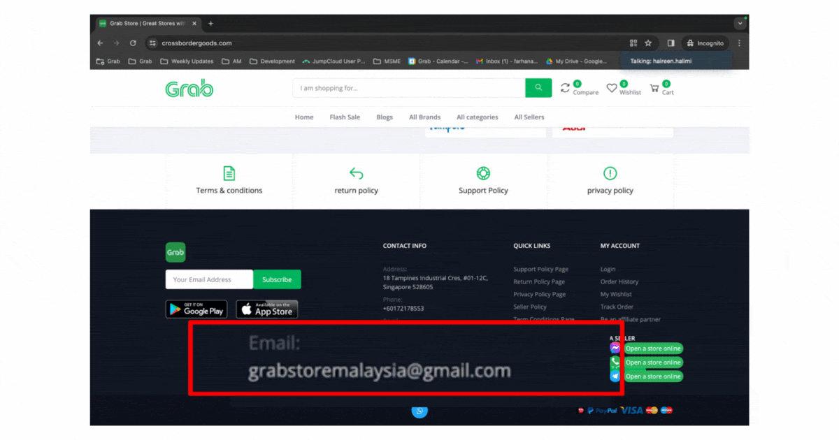 GrabMerchant Website