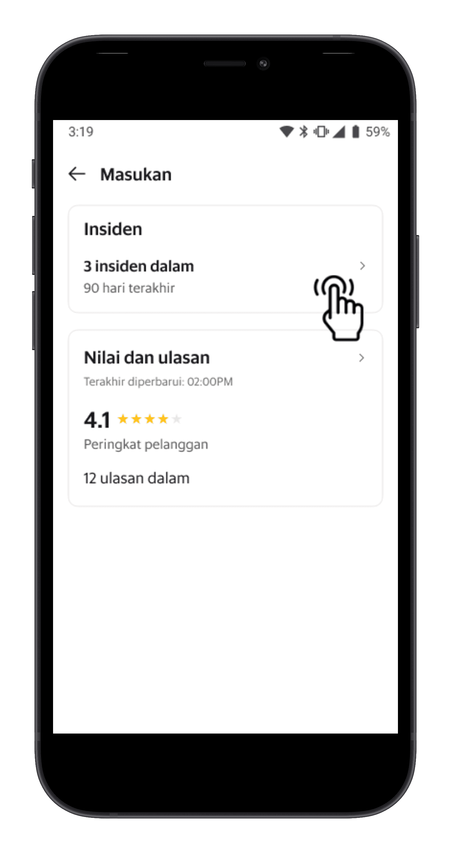 Cara melihat masukan dari pelanggan - GrabMerchant Website