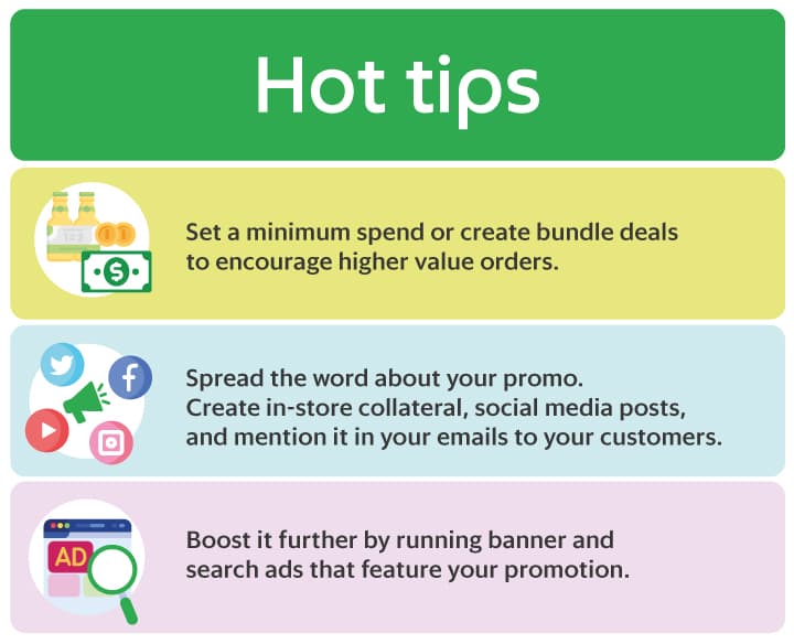 Kembangkan bisnis melalui iklan, promo, dan paket campaign ...