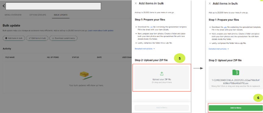 Update your menu with our latest features! - GrabMerchant Website