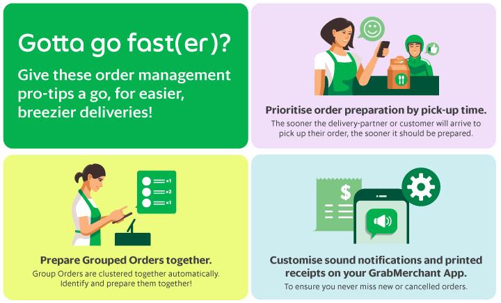 Keep track of orders by marking them as 'Ready’ - GrabMerchant Website