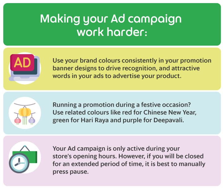 Kembangkan bisnis melalui iklan, promo, dan paket campaign ...