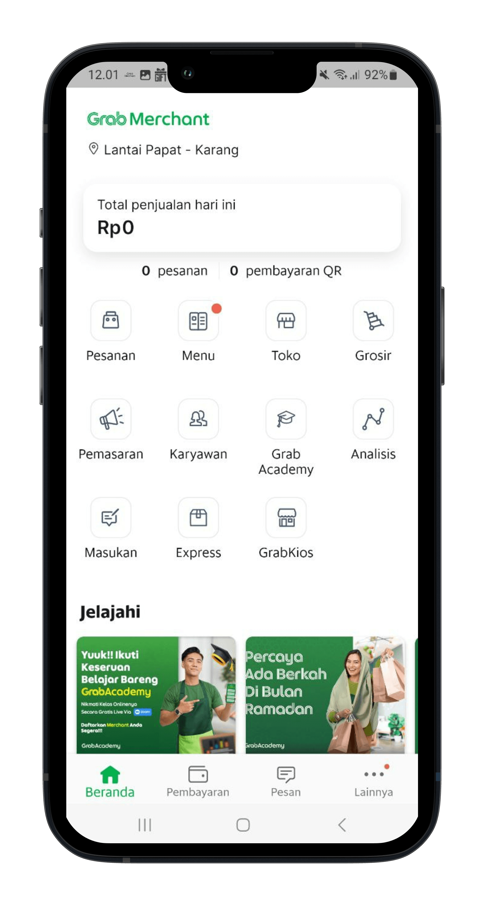 GrabMerchant Website