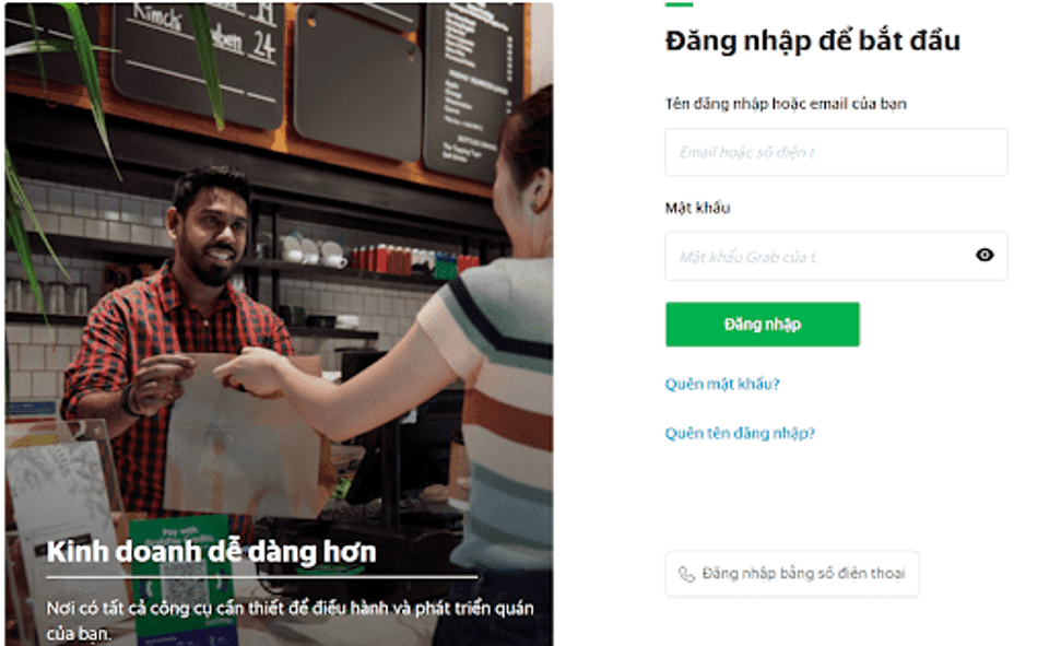 GrabMerchant Website