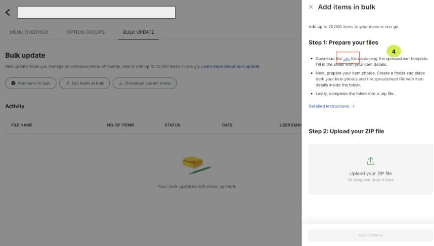 Update your menu with our latest features! - GrabMerchant Website